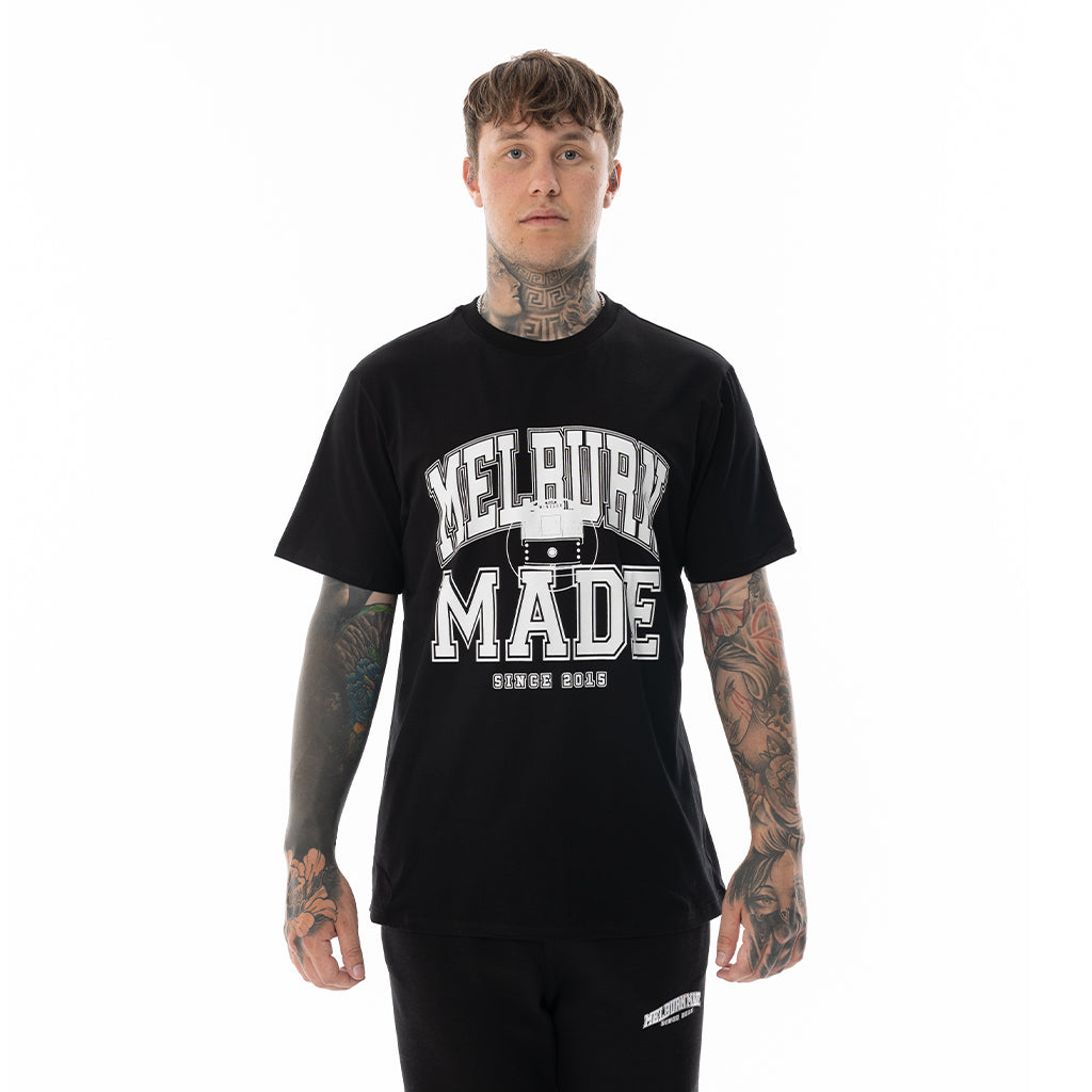 MELBURN MADE TEE REGULAR FIT BLACK – Melburnmadeink